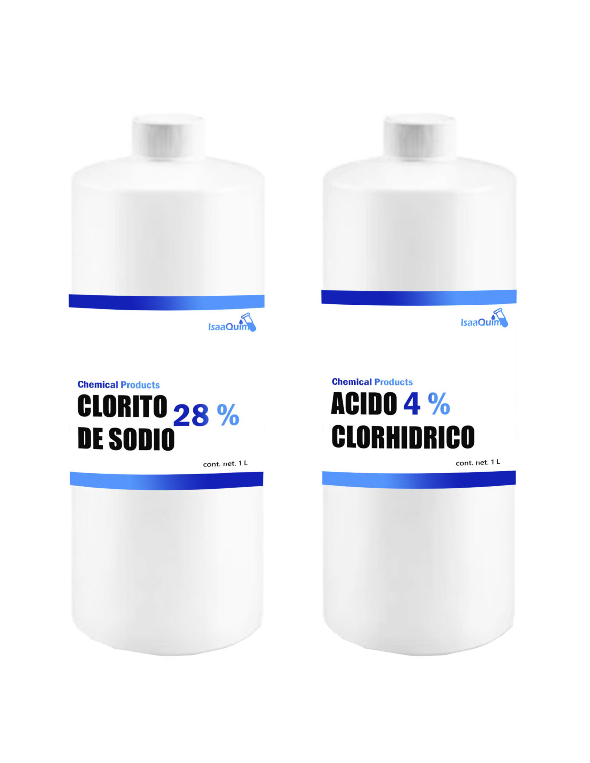 CLORITO DE SODIO 1 L + ACTIVADOR (DESINFECTANTE) 1 L – IsaaQuim